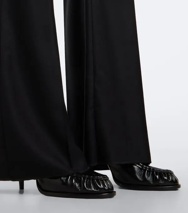 Saint Laurent Le Loafer Leather Slingback Pumps