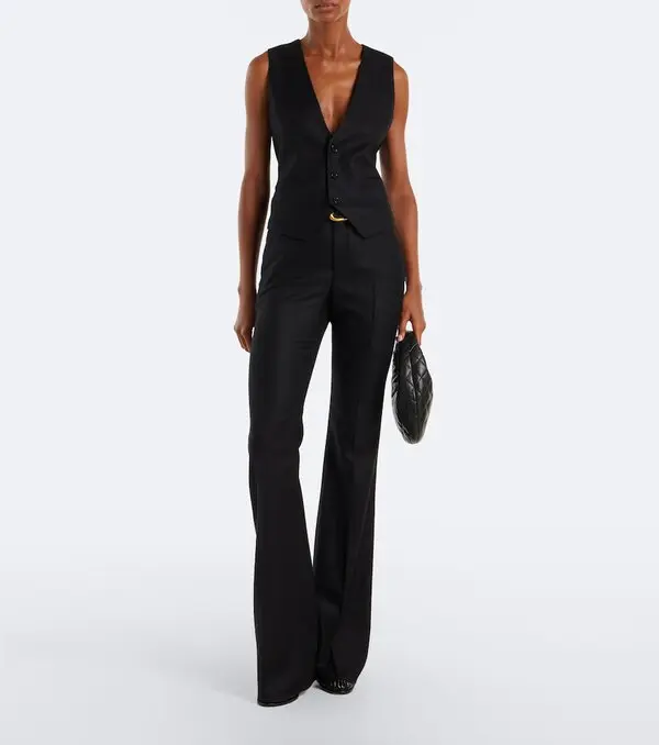 Saint Laurent Le Loafer Leather Slingback Pumps