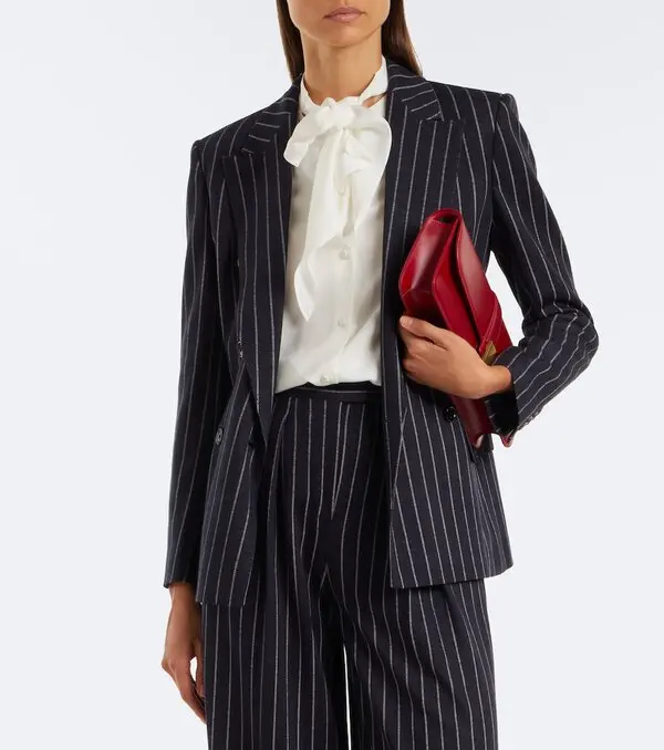 Max Mara Tie-neck Silk Blouse