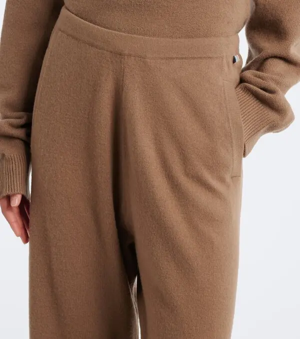Extreme Cashmere N°479 Runaway" Wide-leg Cashmere-blend Pants
