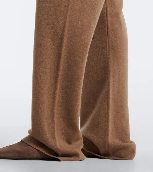 Extreme Cashmere N°479 Runaway" Wide-leg Cashmere-blend Pants