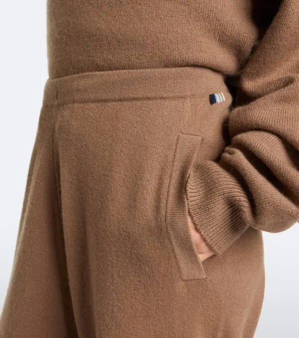Extreme Cashmere N°479 Runaway Cashmere-blend Wide-leg Pants