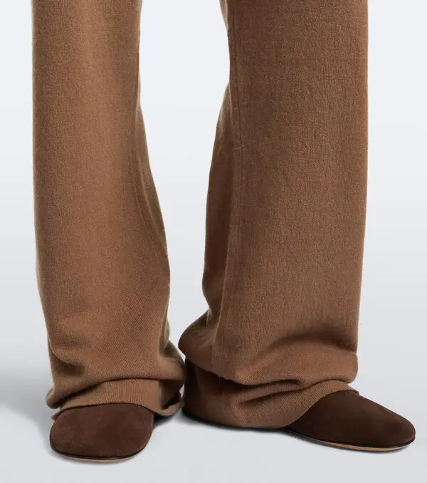 Extreme Cashmere N°479 Runaway Cashmere-blend Wide-leg Pants