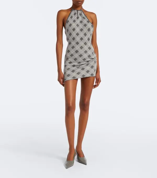 AYA MUSE Axis Wool-blend Minidress