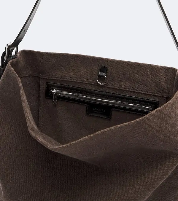 LEMAIRE Belted Cotton Canvas Tote Bag