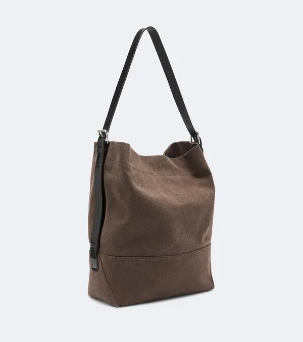 LEMAIRE Belted Cotton Canvas Tote Bag