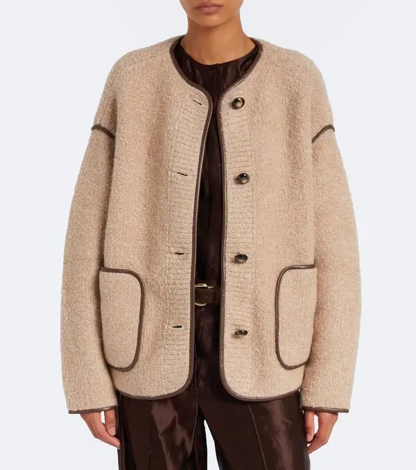 Altuzarra Irving Alpaca-blend Jacket - Beige