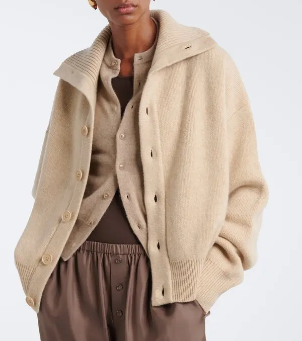 Extreme Cashmere N°377 Clement Cashmere Cardigan - Beige
