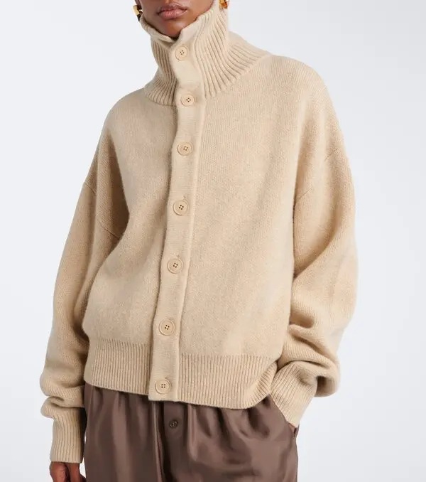 Extreme Cashmere N°377 Clement Cashmere Cardigan - Beige
