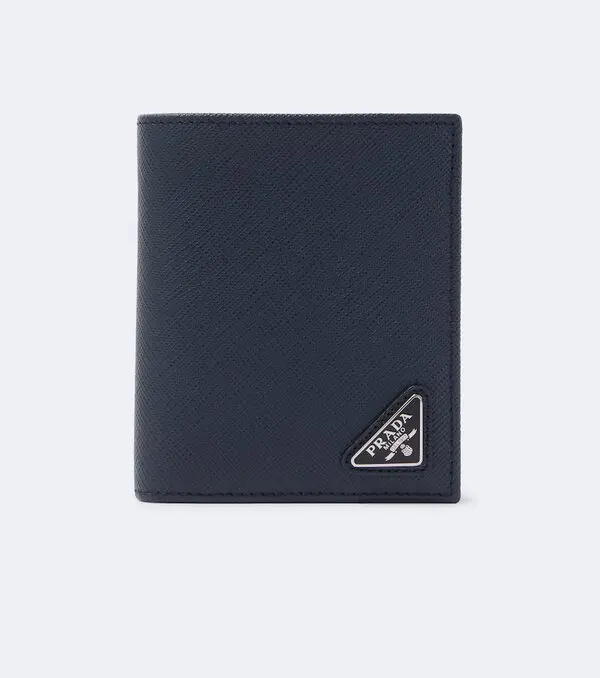 Prada Saffiano Leather Wallet - Blue