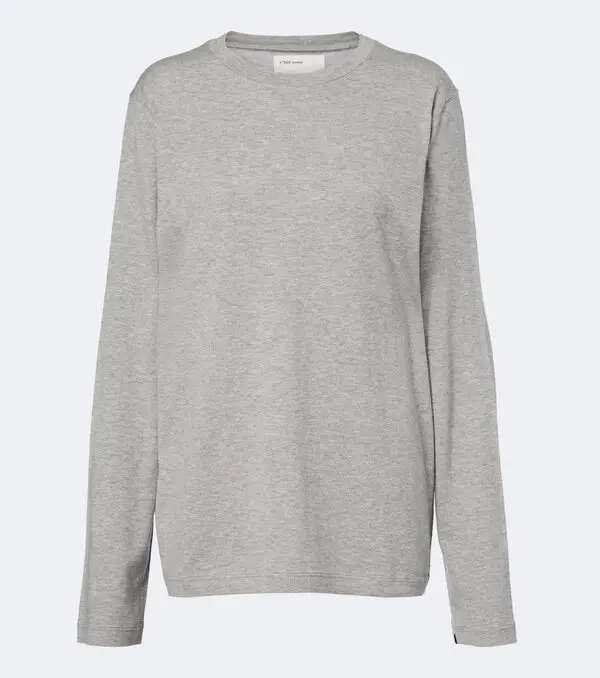 Extreme Cashmere N°500 Jones Cotton And Cashmere Top - Grey