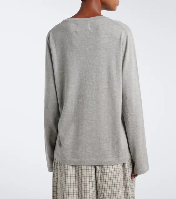 Extreme Cashmere N°500 Jones Cotton And Cashmere Top