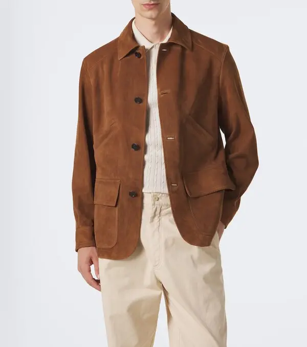 Ralph Lauren Purple Label Suede Leather Jacket