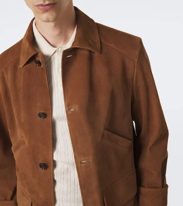 Ralph Lauren Purple Label Suede Leather Jacket