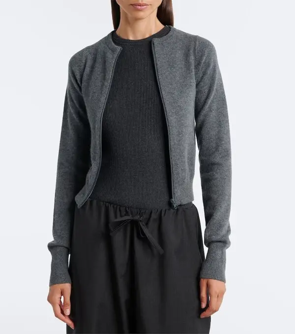 Extreme Cashmere N°494 Zip-up Cardigan - Grey