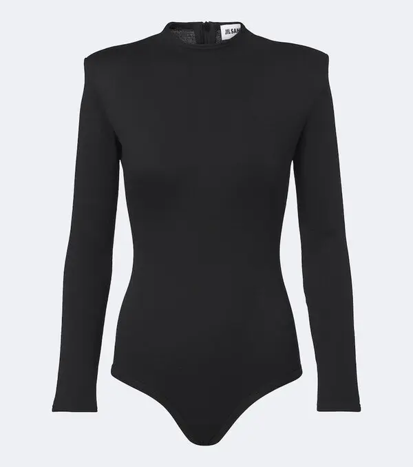 JIL SANDER Wool Bodysuit - Black