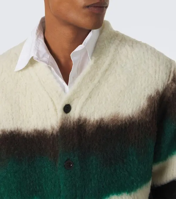 Sacai Wool-blend Polo Sweater