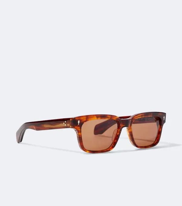 JACQUES MARIE MAGE Molino Square Sunglasses - Brown