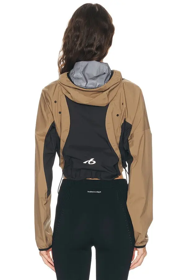 Balenciaga Cropped Jacket With Hood