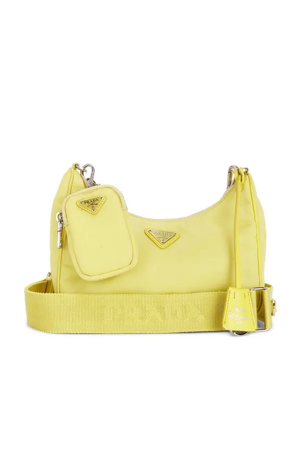 Prada Re-edition 2005 Re-nylon Shoulder Bag - Yellow