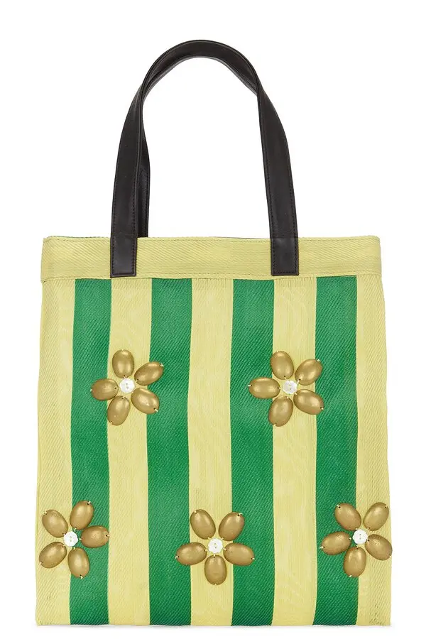 Chan Luu Tote Bag With Embellished Floral Detail