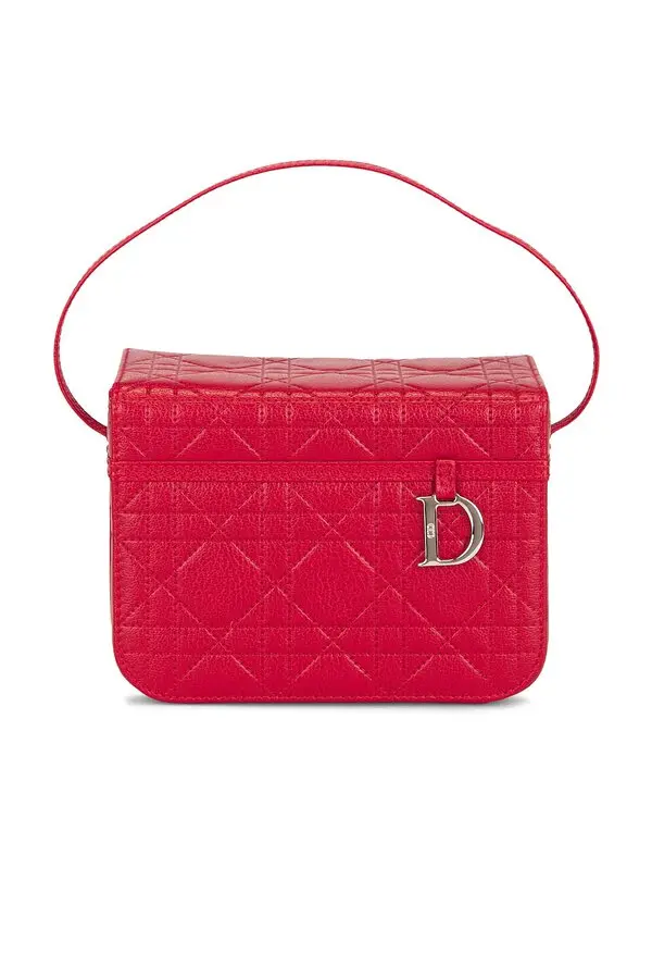 Dior Cannage Vanity Bag - Red