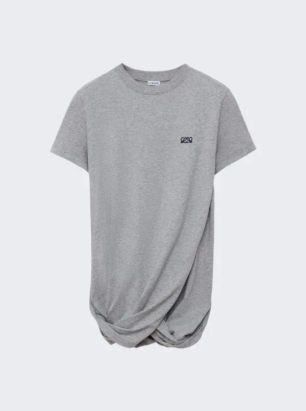 Loewe Draped Top Grey Melange - Green