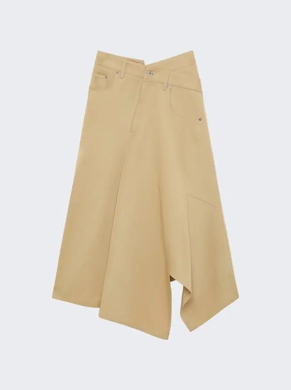 Loewe Asymmetric Skirt - Beige