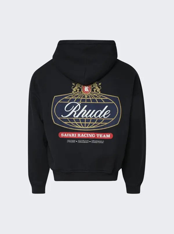 Rhude Safari Crest Zip-up Hoodie - Black