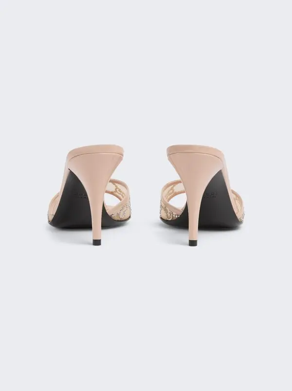 Gucci Crystal Slide Sandal Light Pink