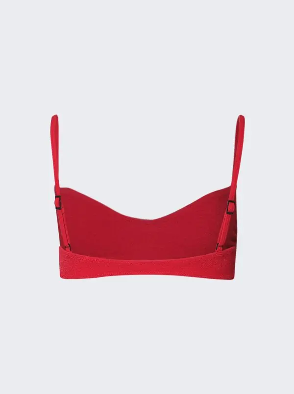 Bond Eye Mae Crop Bikini Top Chilli Terry
