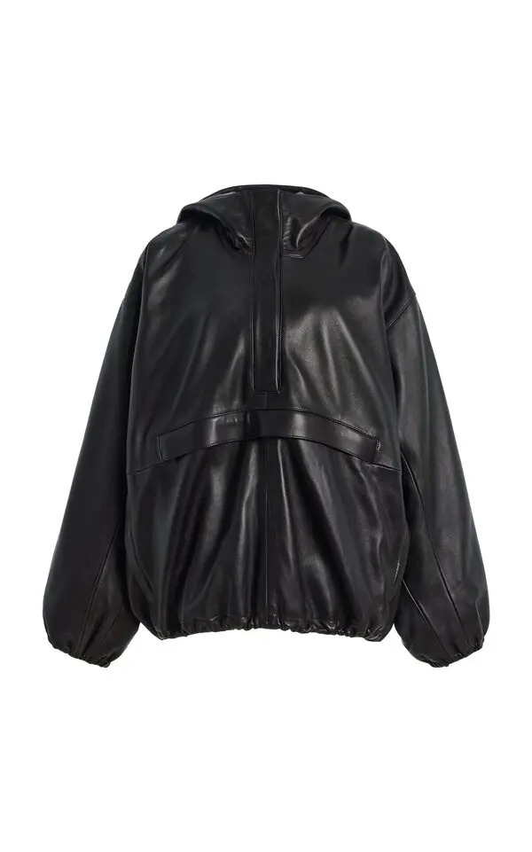 RÓHE Oversized Leather Anorak With Hood