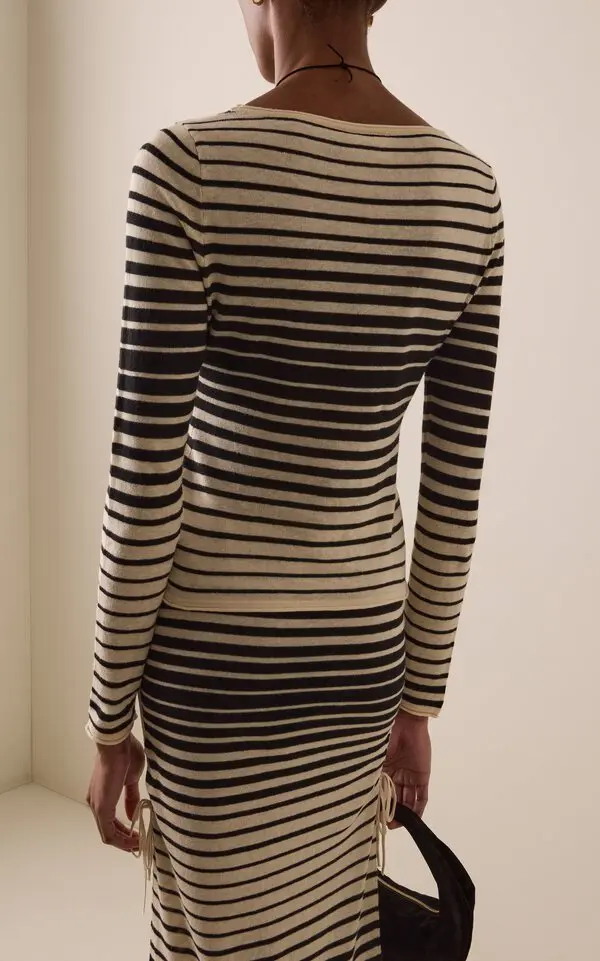 ZULU & ZEPHYR Ombre Striped Knit Top