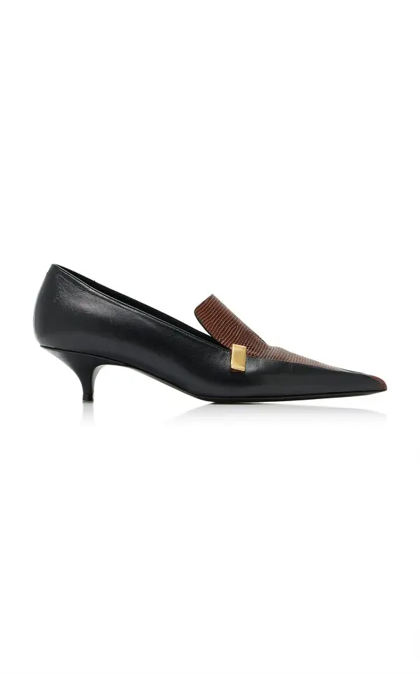 Proenza Schouler Slash Leather Loafer Pumps - Multi