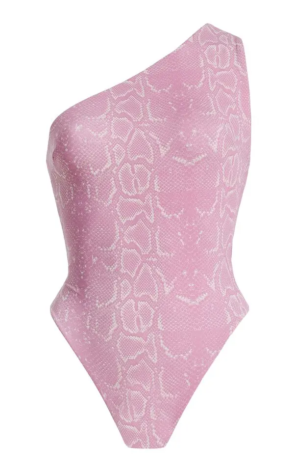 ZIAH Leme Asymmetric One-piece Swimsuit - Pink