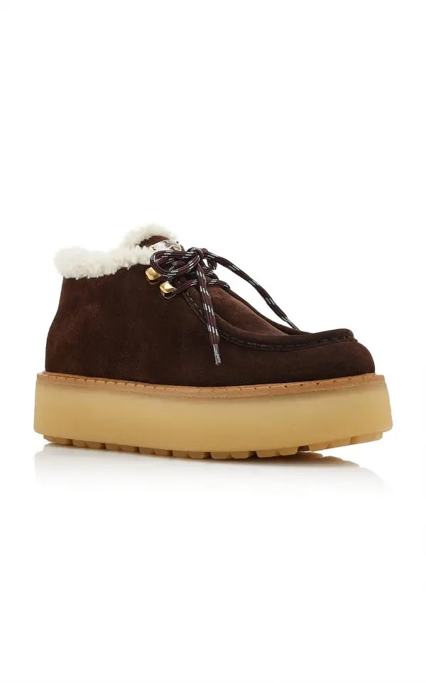 Prada Shearling Chukka Boots