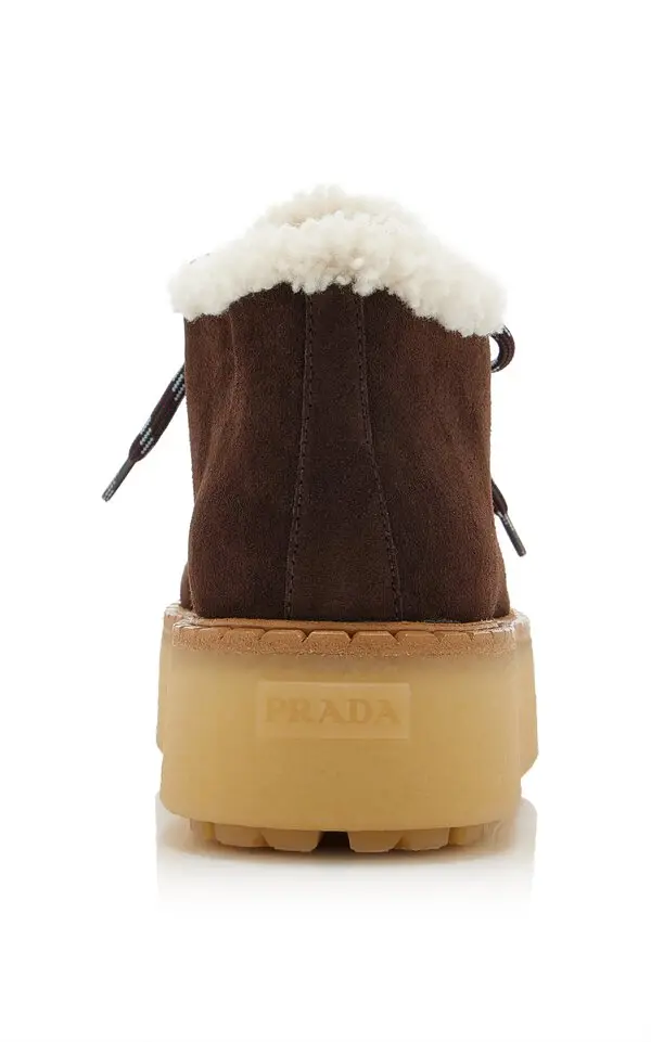 Prada Shearling Chukka Boots