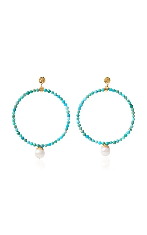 Chan Luu Xl Tide Hoop Earrings - Turquoise
