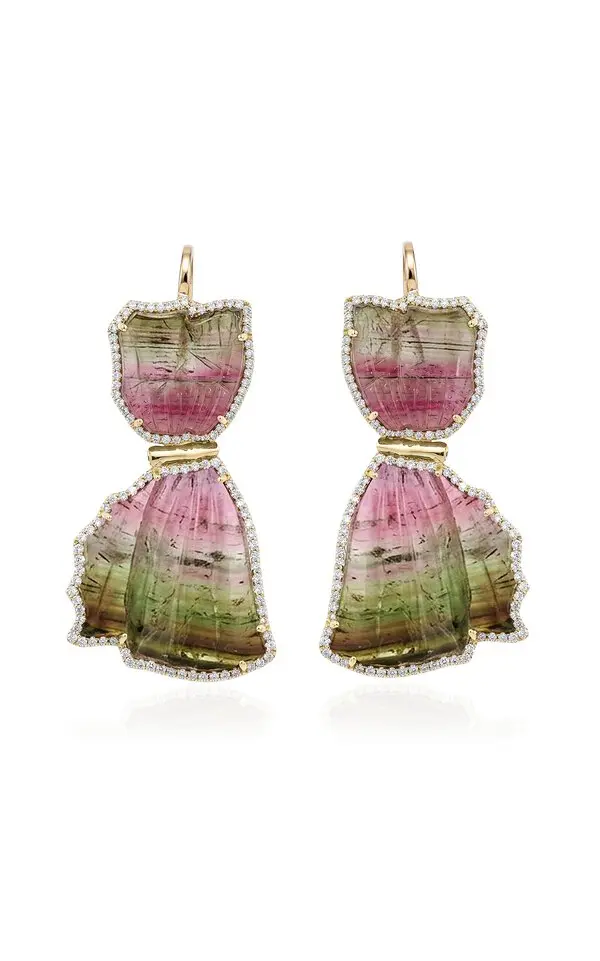 Goshwara Butterfly Tourmaline Earrings