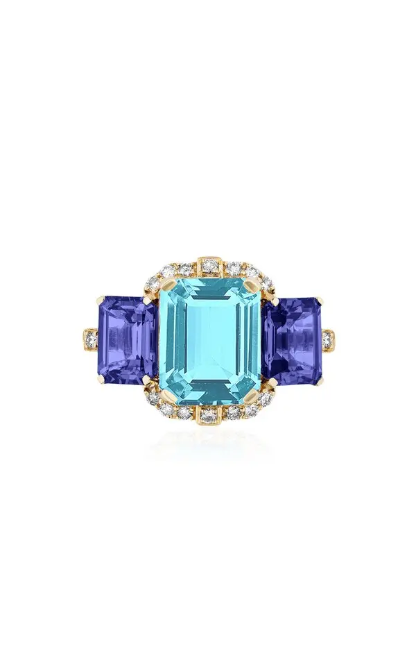 Goshwara Three-stone Cocktail Ring