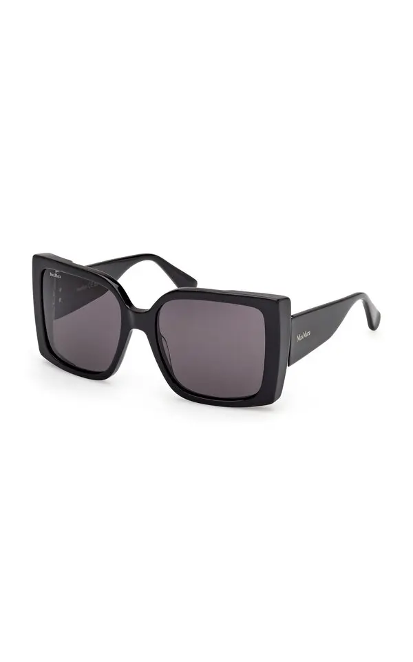 Max Mara Oversized Square-frame Acetate Sunglasses - Black