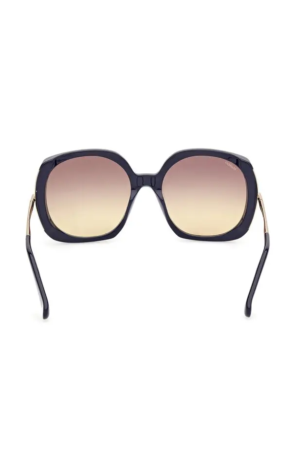 Max Mara Oversized Square-frame Acetate Sunglasses - Blue