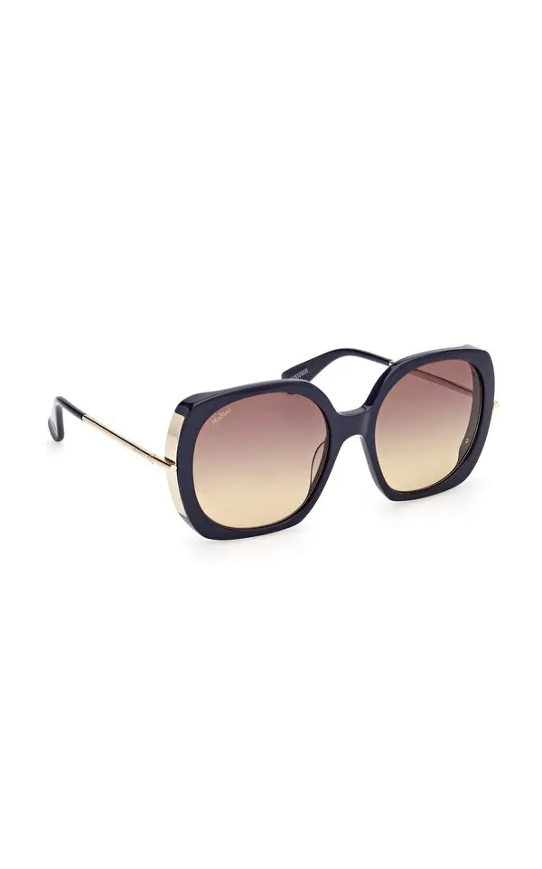 Max Mara Oversized Square-frame Acetate Sunglasses - Blue