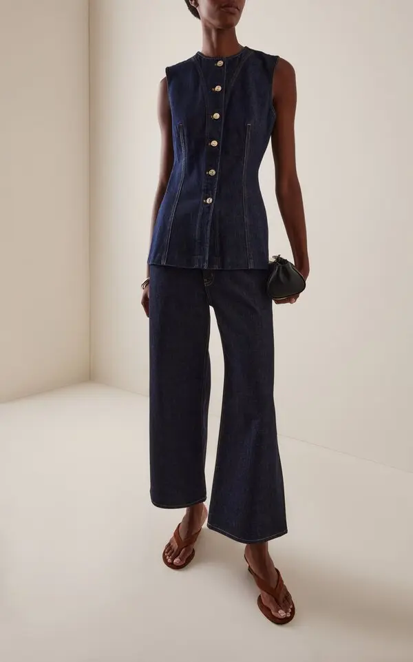 FRAME The Form Denim Vest
