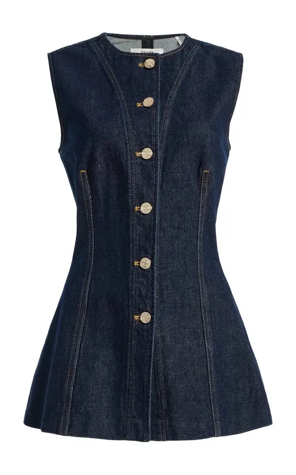 FRAME Denim Vest - Dark Wash