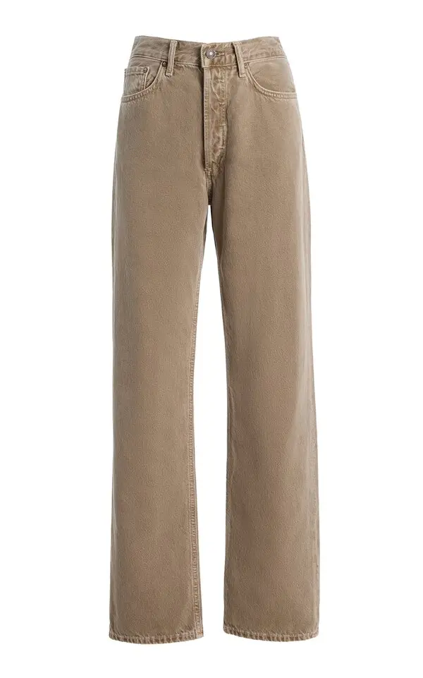 AGOLDE Lana Rigid Mid-rise Straight-leg Jeans - Brown