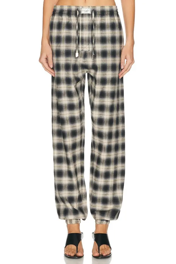 Attico Long Check Pant