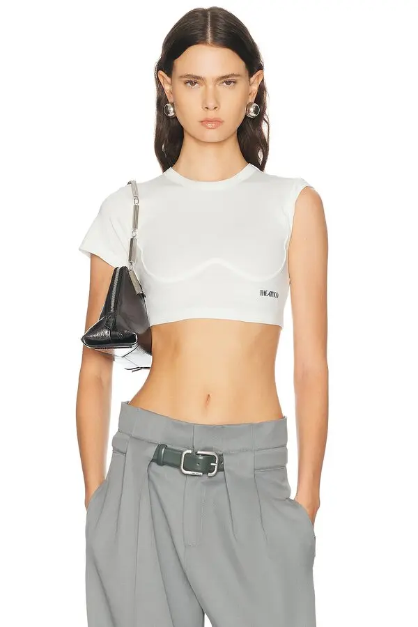 Attico Logo Crop Tee