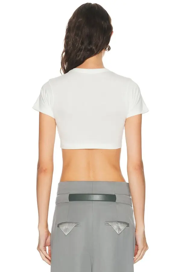 Attico Logo Crop Tee