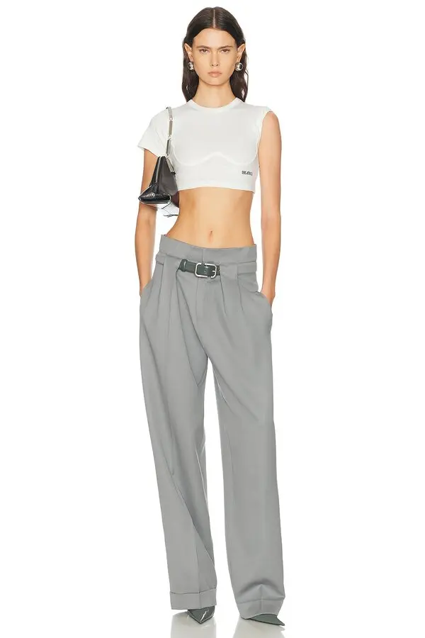 Attico Logo Crop Tee
